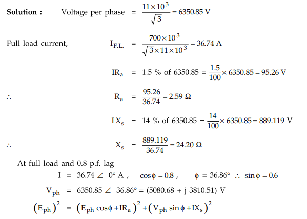 Synchronizing Power - Alternators
