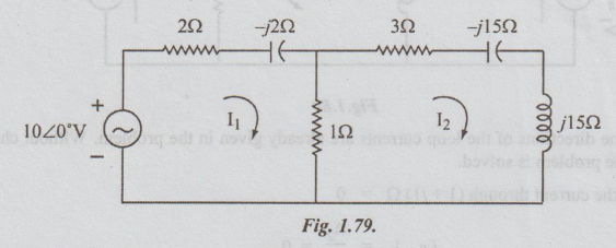 Solving AC circuits by loop current methods