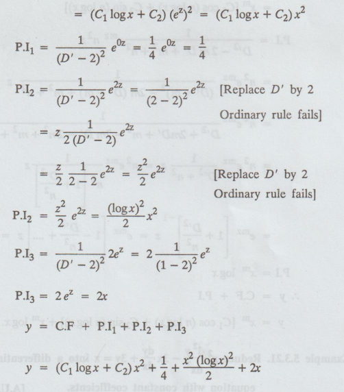 A Problems Based On Cauchy Euler Solved Example Problems Ordinary Differential Equations