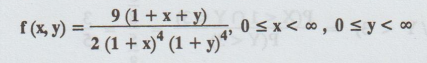 Problems under continuous random variables - Two dimensional random variables