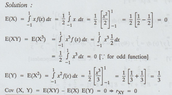 Covariance Correlation And Regression Example Solved Problems Two