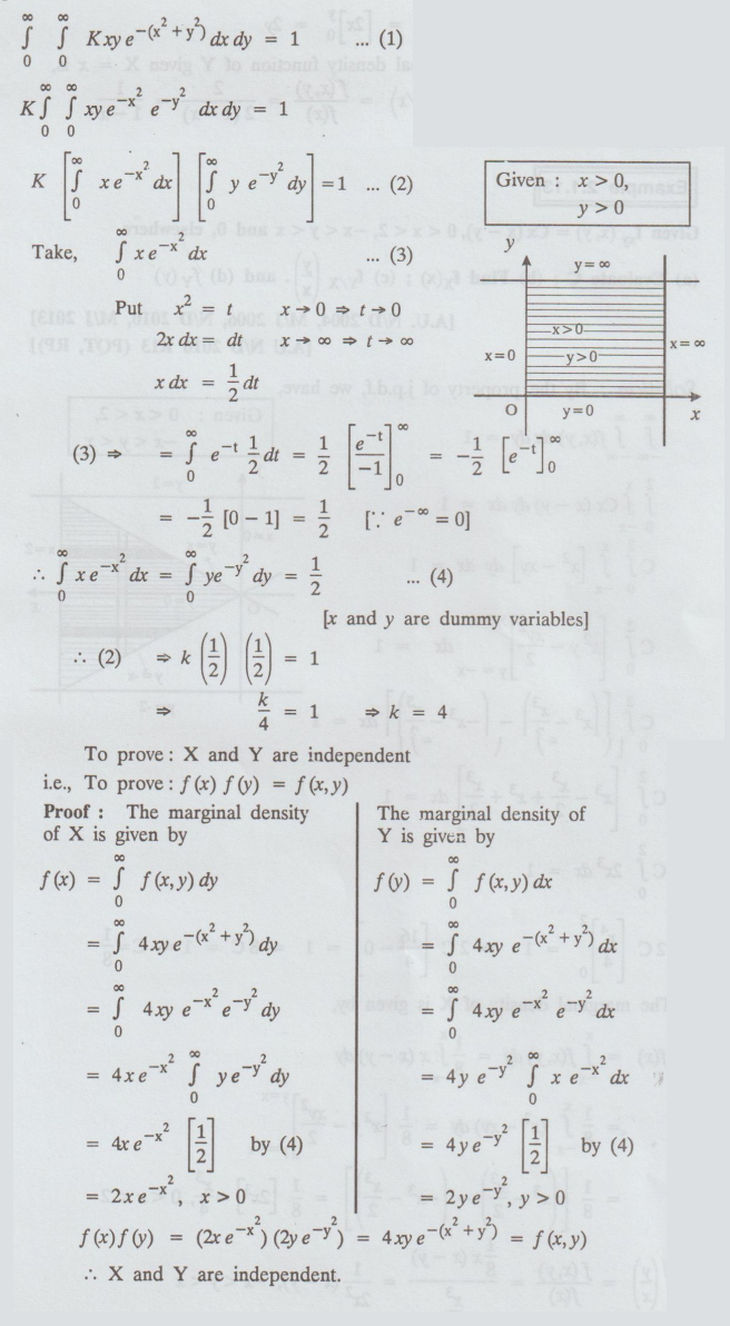 Problems under continuous random variables - Two dimensional random variables
