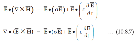 Poynting Vector and Poynting Theorem - Electromagnetic Waves