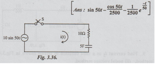 Exercise - Electric Circuit Analysis | Transient Response Analysis