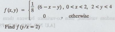 Exercise 2.1 (Discrete and Continuous Random Variable) - Two dimensional random variables