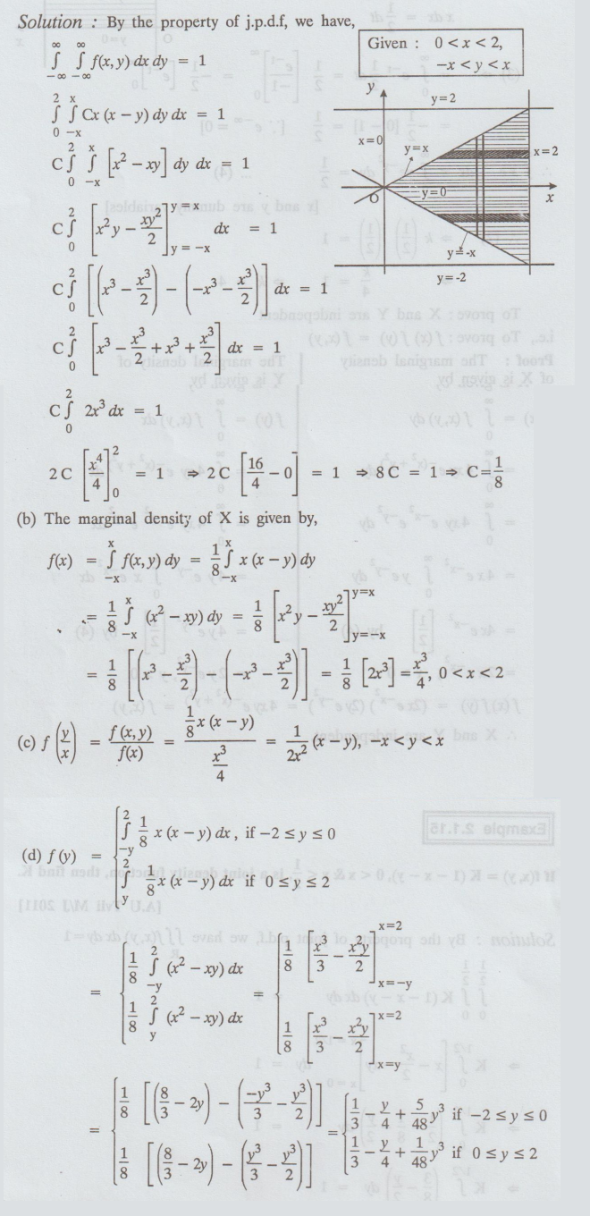 Problems Under Continuous Random Variables Two Dimensional Random 4576