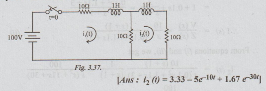 Exercise - Electric Circuit Analysis | Transient Response Analysis
