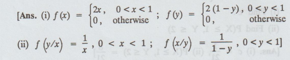 Exercise 2.1 (Discrete and Continuous Random Variable) - Two dimensional random variables
