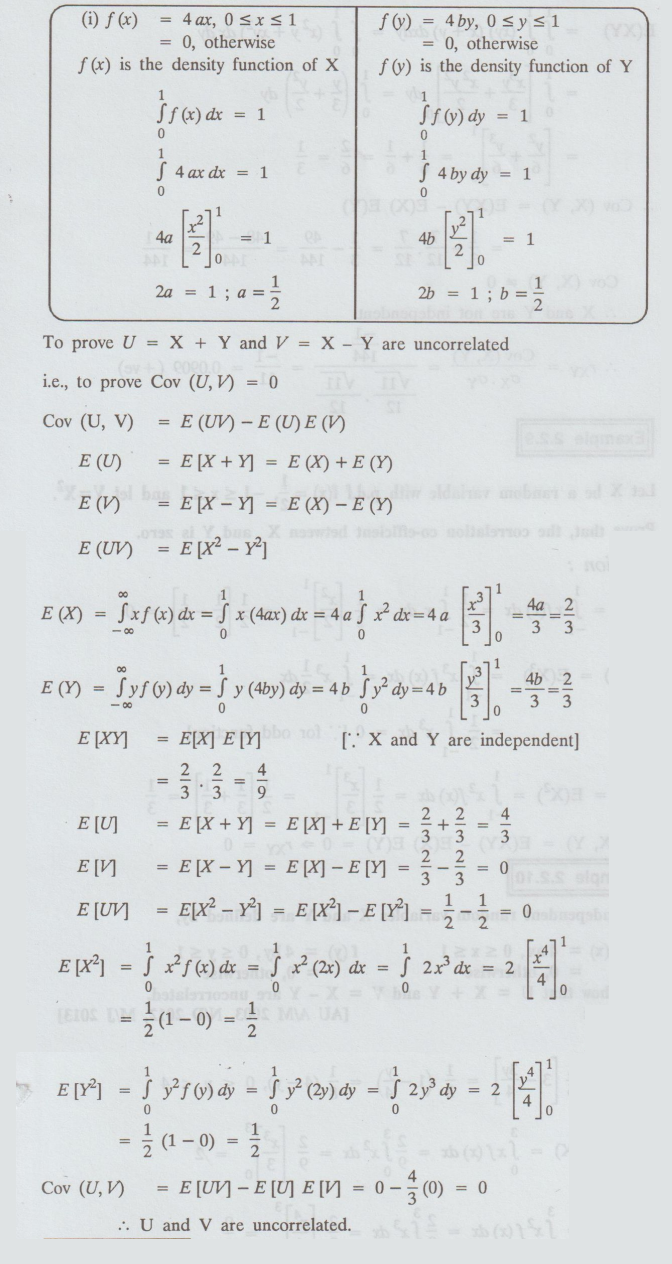 Covariance Correlation And Regression Example Solved Problems Two