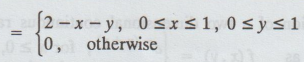 Exercise 2.1 (Discrete and Continuous Random Variable) - Two dimensional random variables