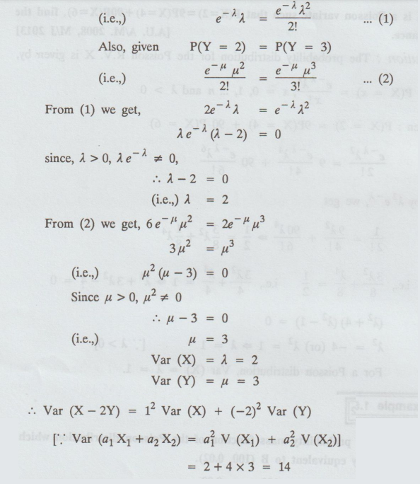 Poisson Distribution Solved Example Problems Random Variables