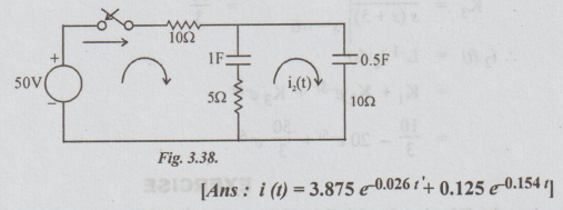 Exercise - Electric Circuit Analysis | Transient Response Analysis